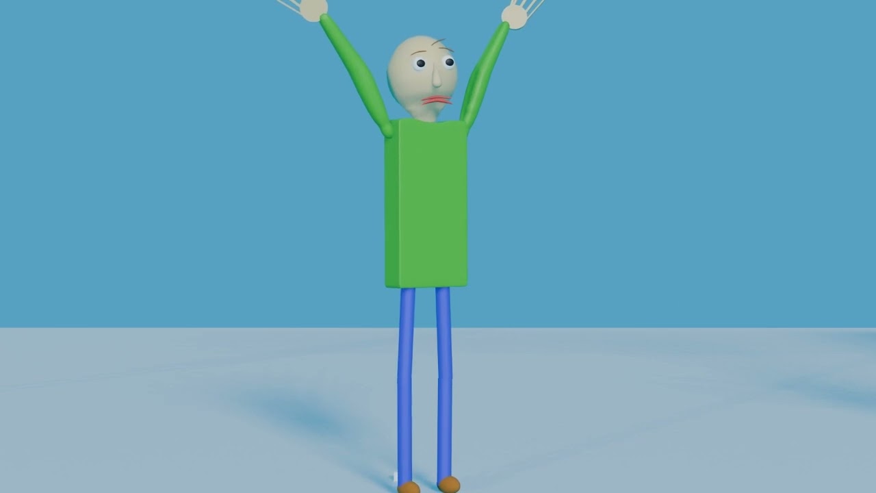 Baldi is stuck, But with extra keyframes! (animation test) #funny #baldi