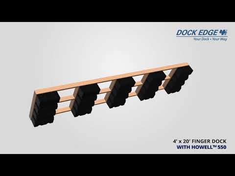 Dock Edge+ | DIY 4 x 20 Finger Deck with Howell™ 550 | diy-docks.com