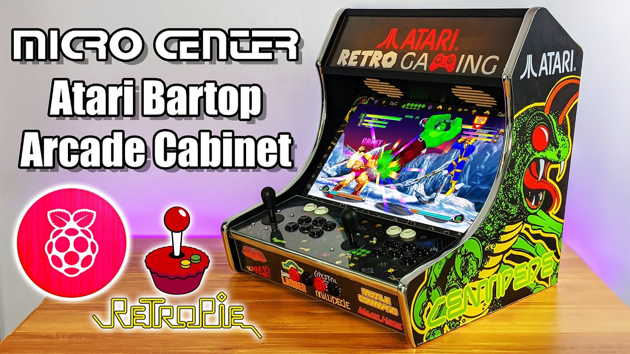 Raspberry Pi Atari Bartop Arcade Cabinet Kit From Micro Center