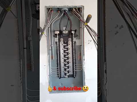 200 amp panel 😜 #shorts #electrical #residential #newconstruction #wire #panel #womeninconstruction