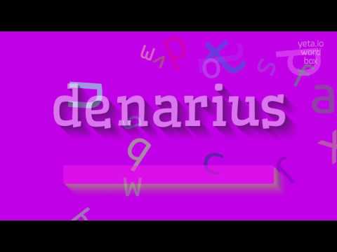 DENARIUS - HOW TO PRONOUNCE IT? #denarius