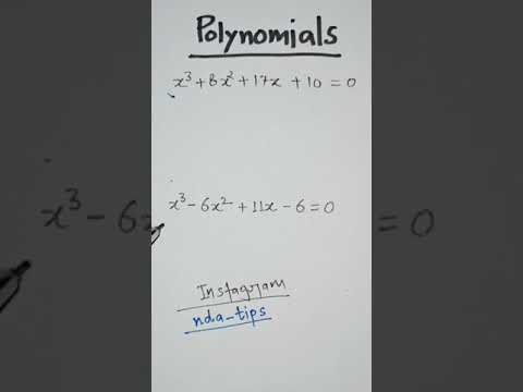 polynomials super trick to find roots of cubic equation | factorisation trick