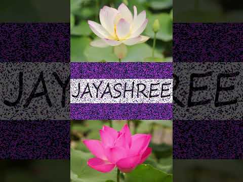 🌷 JAYASHREE 🌷  | JAYASHREE Lotus Status | JAYASHREE - Peace