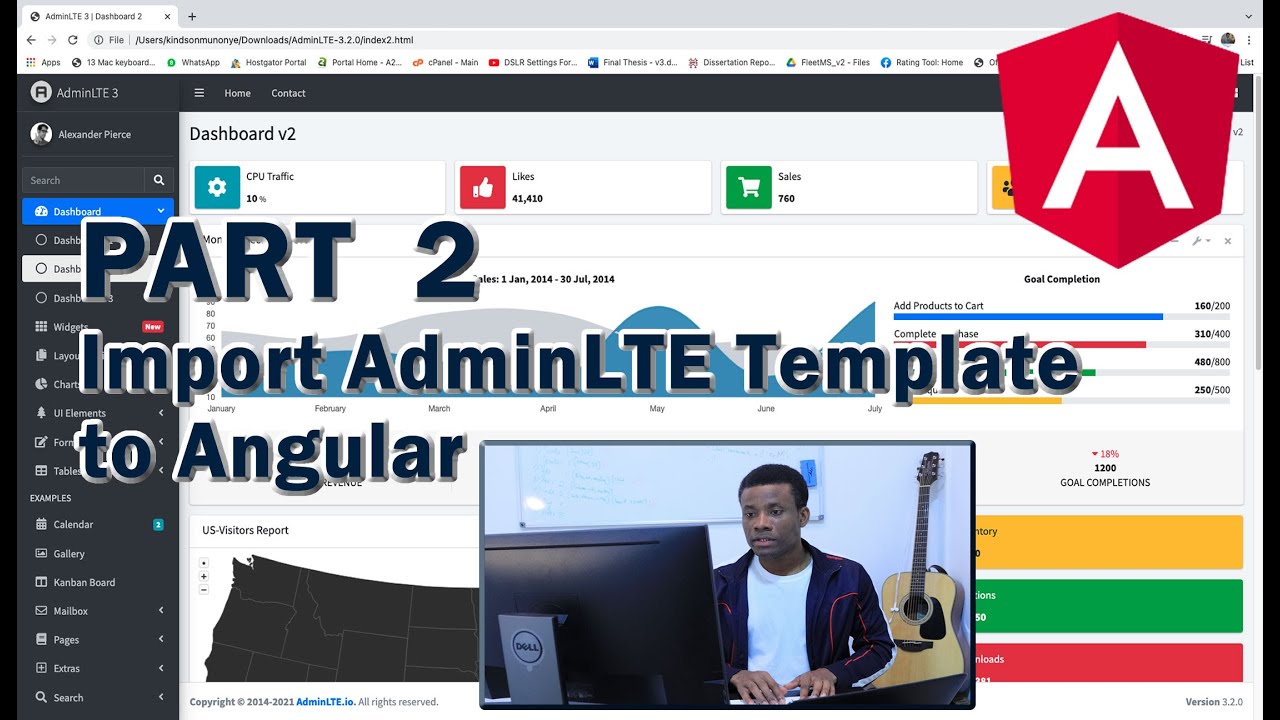 FleetMS v3 Part 2 - Integrate AdminLTE Template With Angular