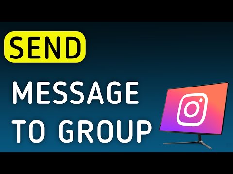 How To Send Message To A Group On Instagram On PC (New Update)