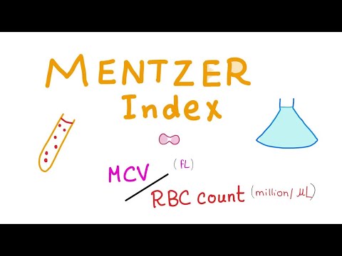 How to identify thalassemia trait by CBC (MENTZER INDEX)
