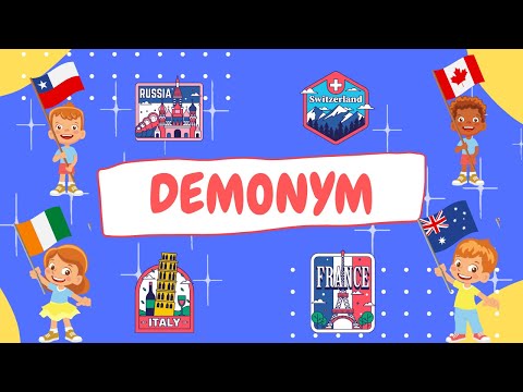 DEMONYMS || Learn the inhabitant or native of a specific place & countries || Improve Vocabulary ||