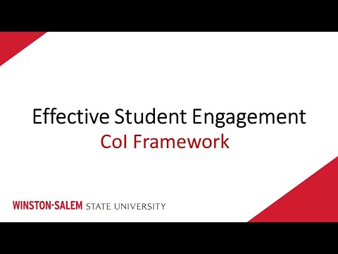 Effective Student Engagement-CoI Framework