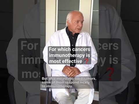 âFor which cancers immunotherapy is most effective