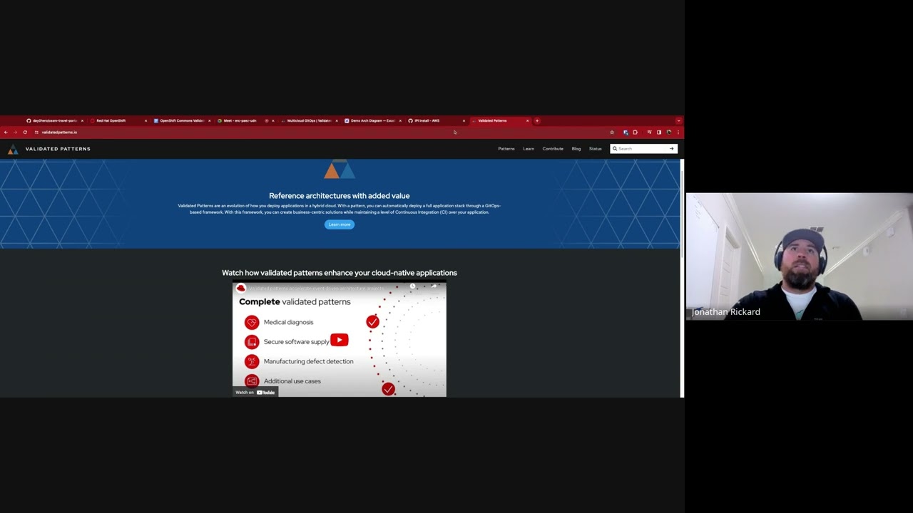 OpenShift Commons: Validated Patterns SIG, Deep Dive with Jonny Rickard