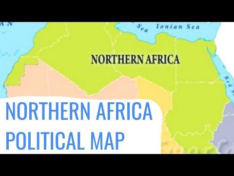 NORTHERN AFRICA POLITICAL MAP explained