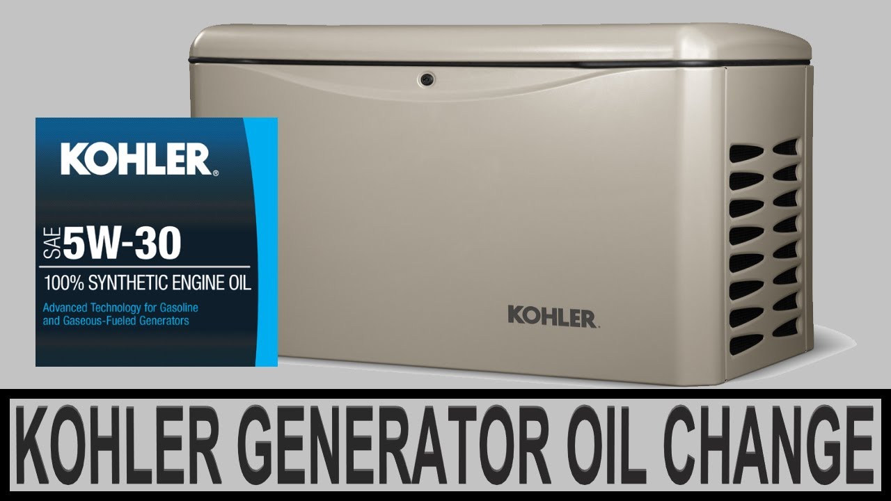 Kohler Generator Oil Change