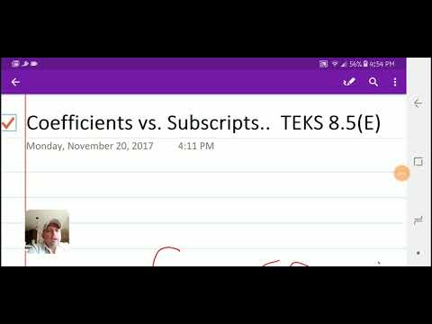 Coefficients vs Subscripts