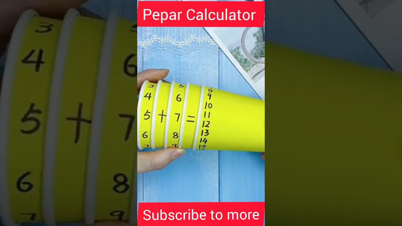 Pepar Cup 🥤 Calculator Diy #shorts #short #5minutecrafts #diy #shortvideo