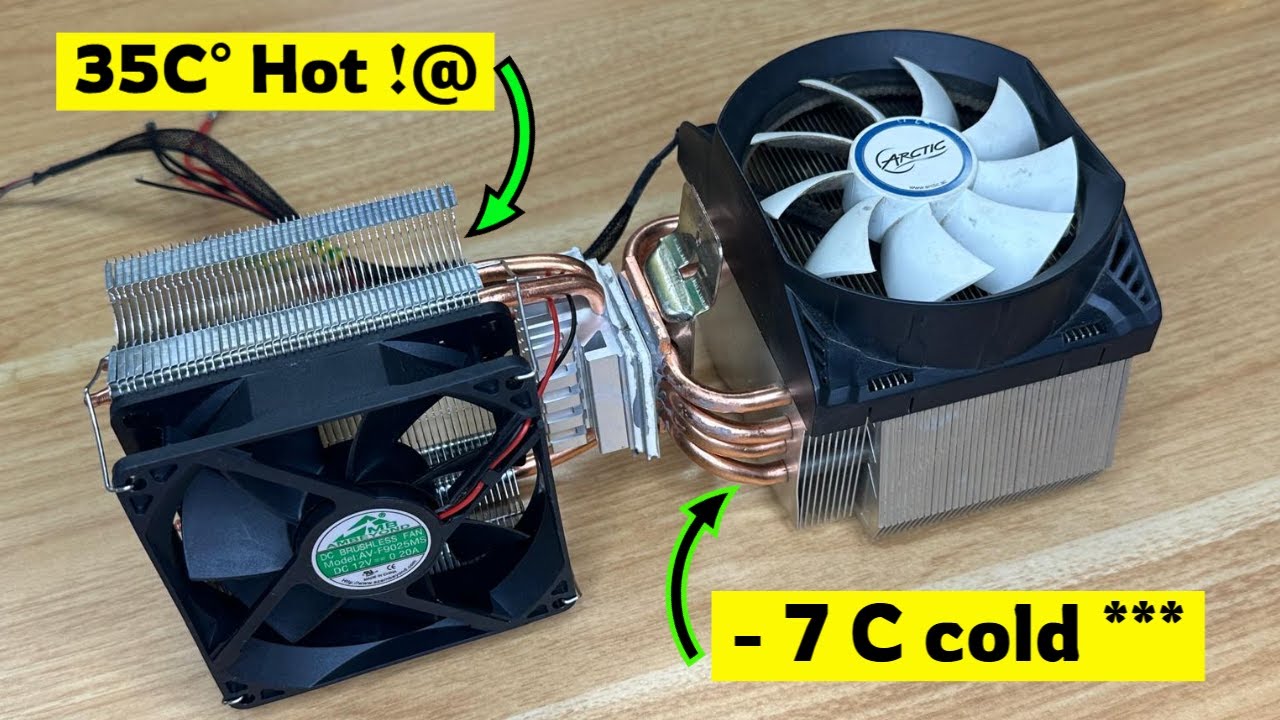 how to make peltier air conditioner peltier module , homemade Portable Air ac
