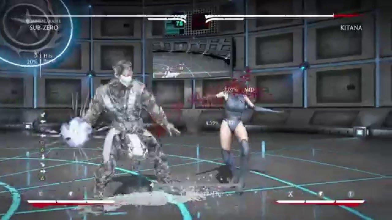 MKX Sub Zero [Unbreakable] 34% Meterless Combo