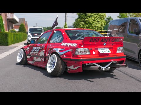 Clean Tuner Cars leaving a Carshow | Lowdown show x SIX3 Collective 2025
