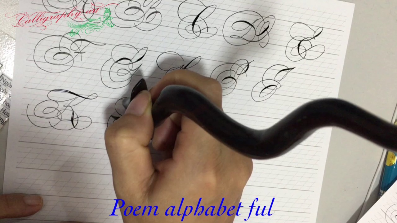 Poem script alphabet