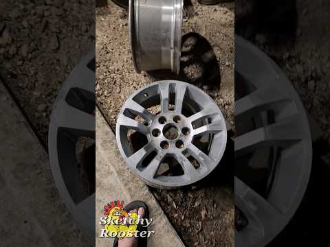 Silverado takeoffs.. gonna refinish them in duplicolor wheel paint. debaging them. #duplicolor