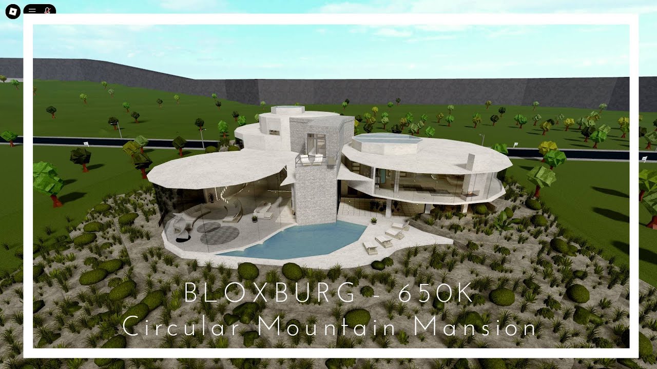 BLOXBURG - 650K Circular Mountain Mansion