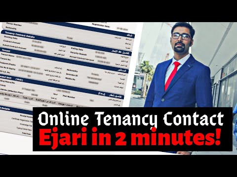 Online Dubai Tenancy Contract- Ejari in 2 minutes?