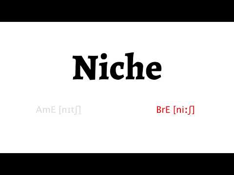 How to Pronounce niche in American English and British English