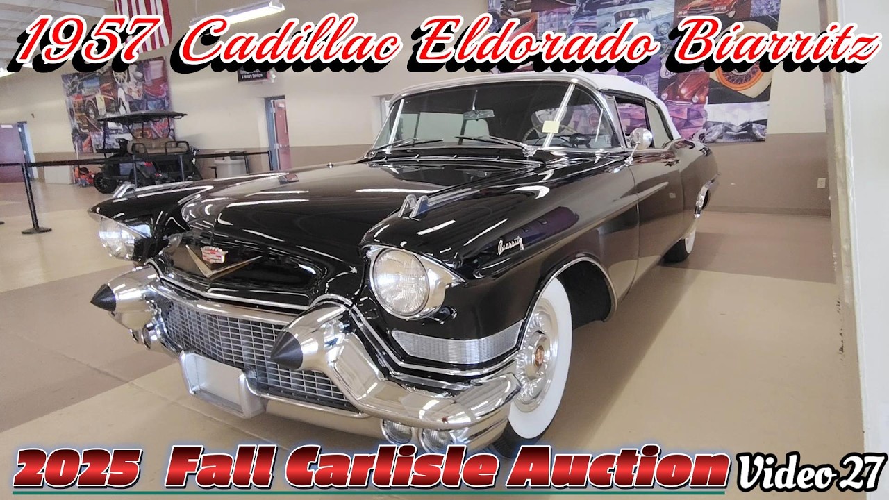 1957 Cadillac Eldorado Biarritz Crosses the Block 2025 Fall Carlisle Auction Video 27