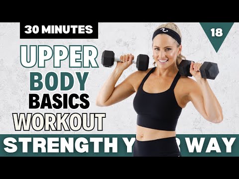 18: Upper Body Basics | Work Your Ams, Back, Shoulders, & CORE using OPTIONAL Weights & Mini Bands!