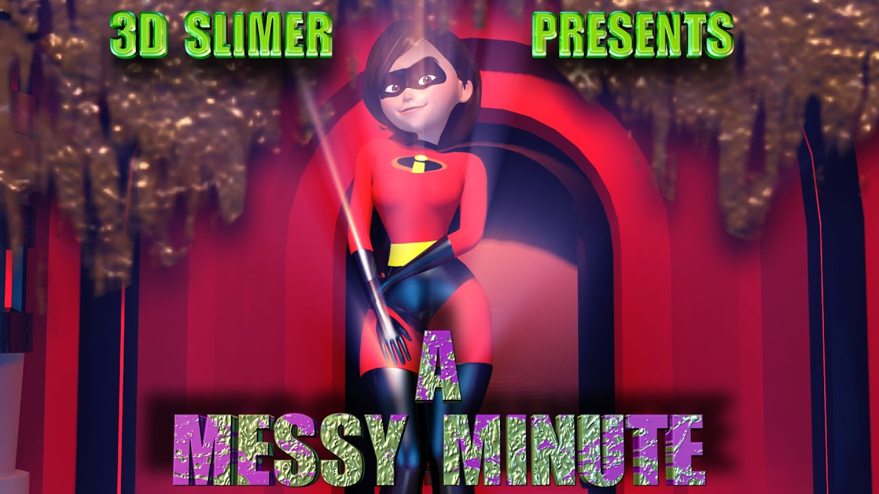 Elastigirl Splatterd With Chocolate!