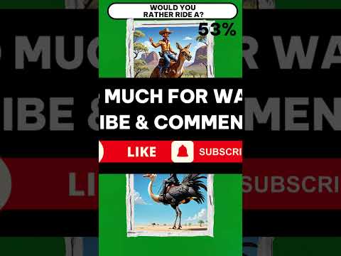 Pick one game: Ride an Ostrich or a Kangaroo? Result's here