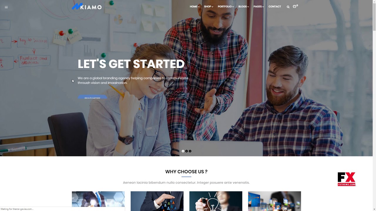 Kiamo - Responsive Business Service WordPress Theme