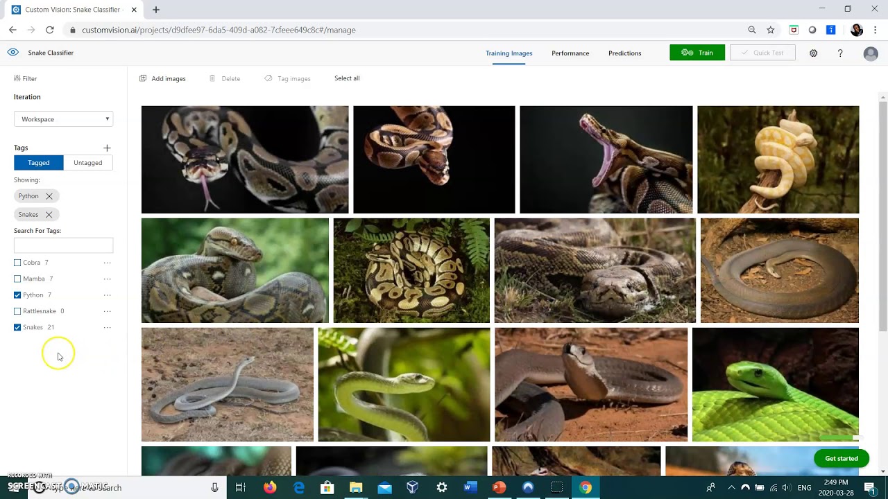 How to use Customvision to create an Simple Image Classifier
