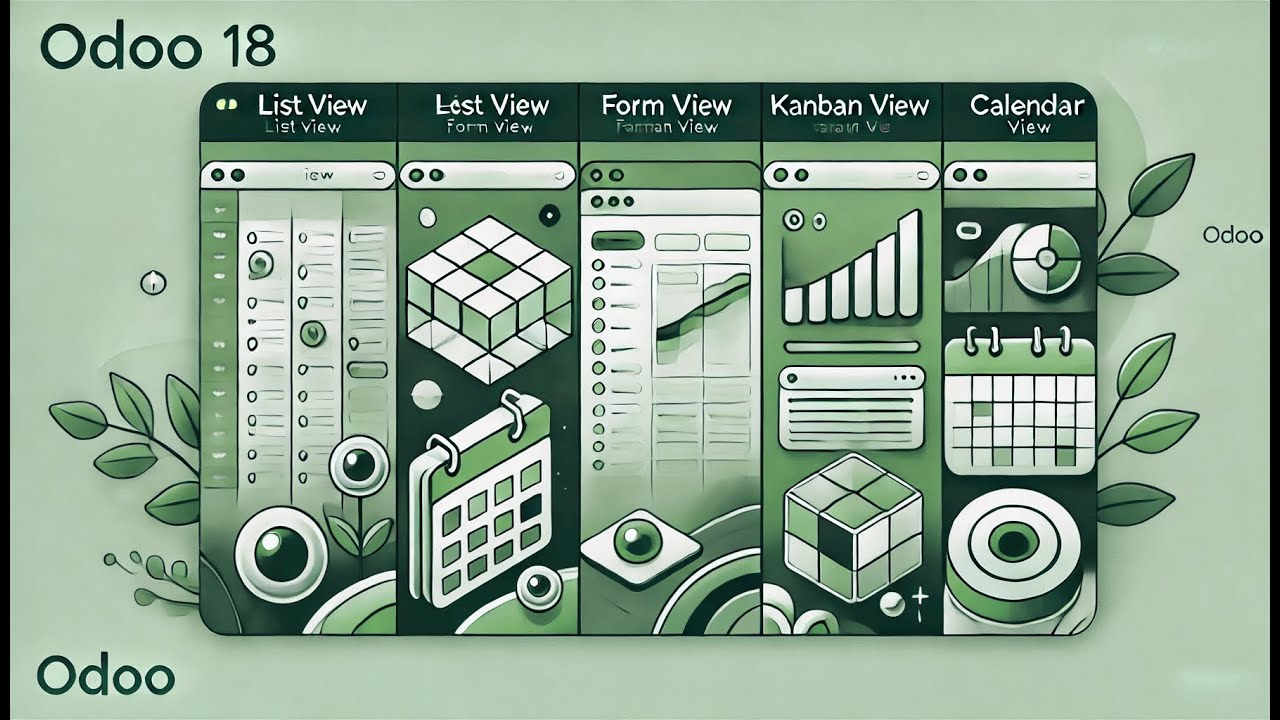 Odoo 18 Tutorial: Create & Customize List, Form, Kanban & Calendar Views – Complete Guide