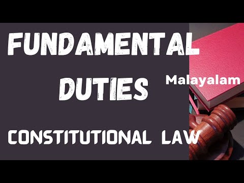 Fundamental Duties in Malayalam/ Constitution i Malayalam/ Article 51A/