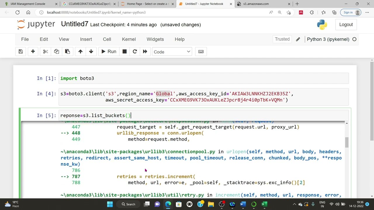 Access AWS with Boto3 in Python