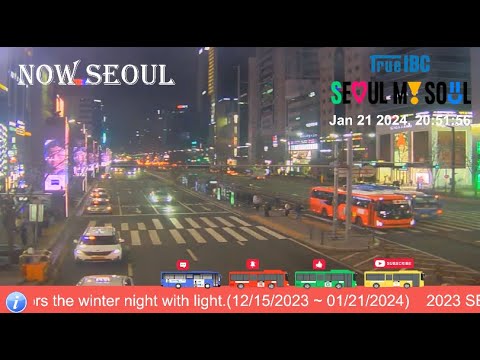 Now Seoul_A Seoul live Cam with Seoul Traffic Information Jan 21 2024, PM 08:10