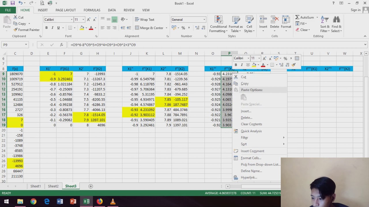 Meteode Numerik | Metode tabel
