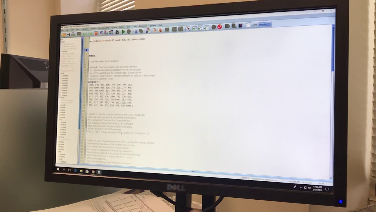 How to run Minimum Average Partial analysis in SPSS using Brian O’ Conner Syntax