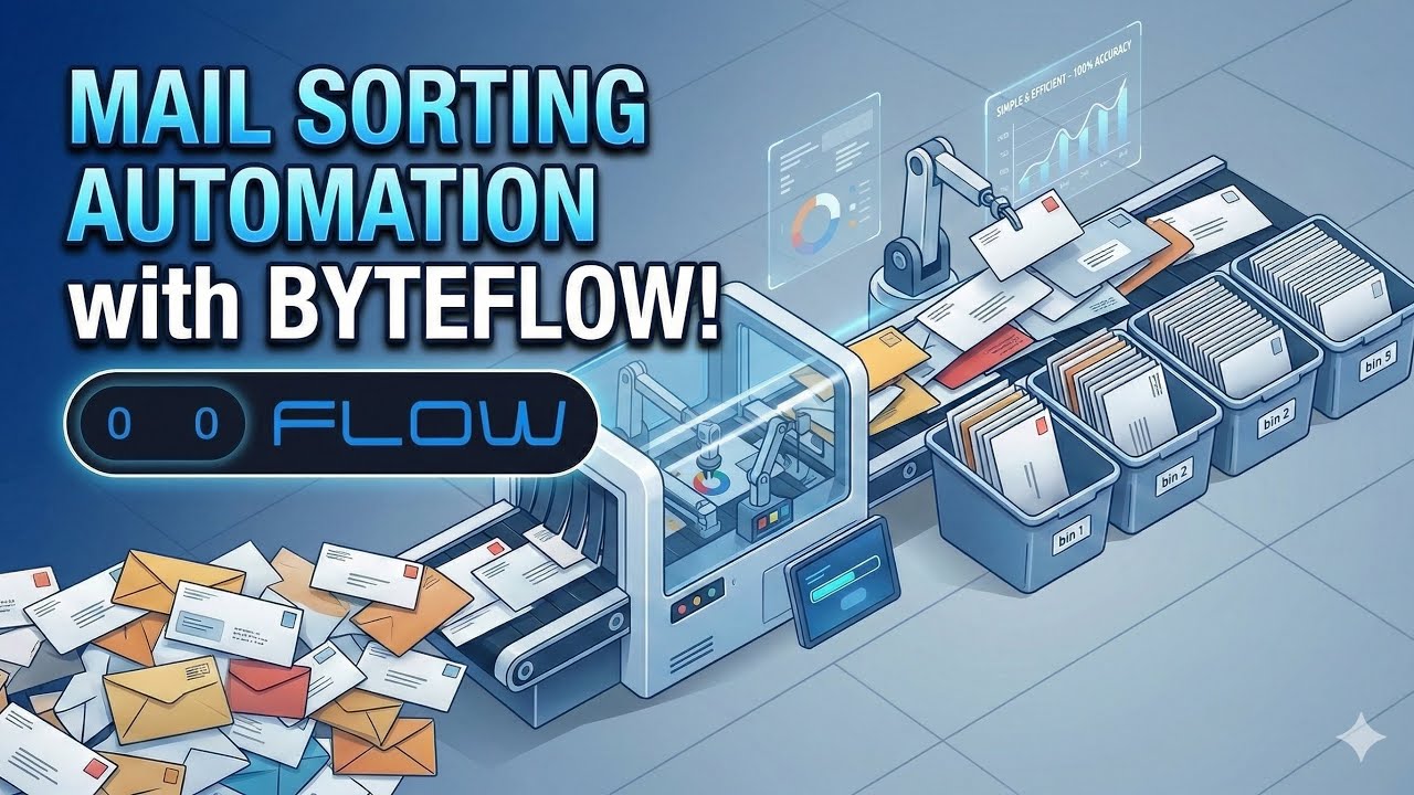 Mail sorting automation with byteflow!!