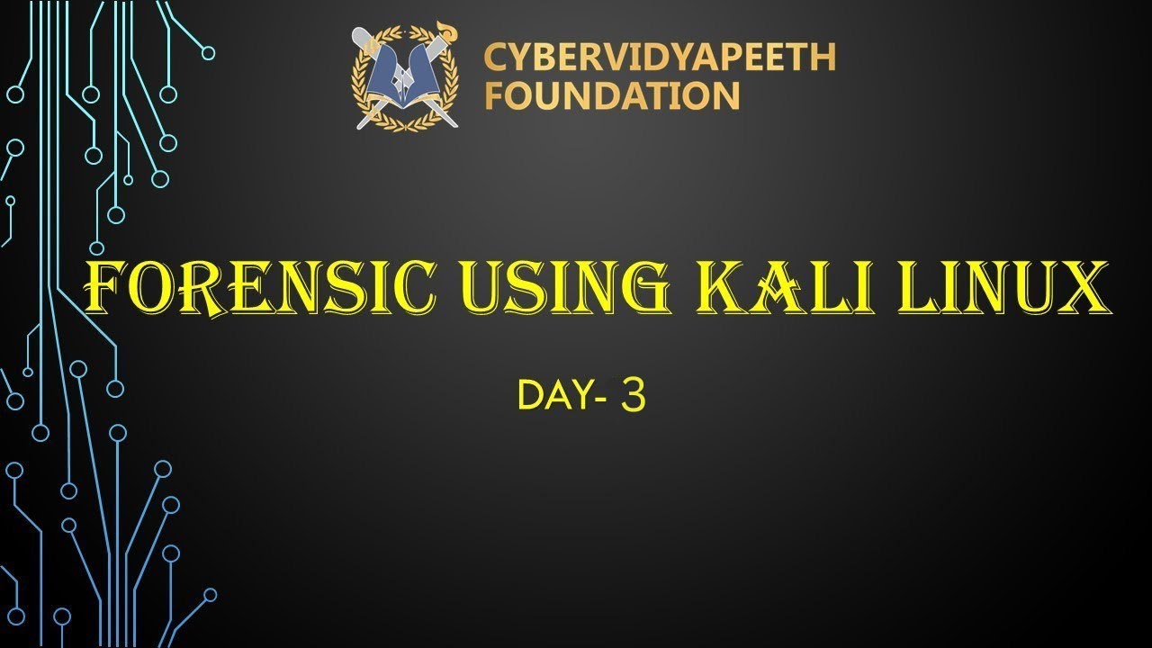FORENSIC USING KALI LINUX: ZERO TO HERO