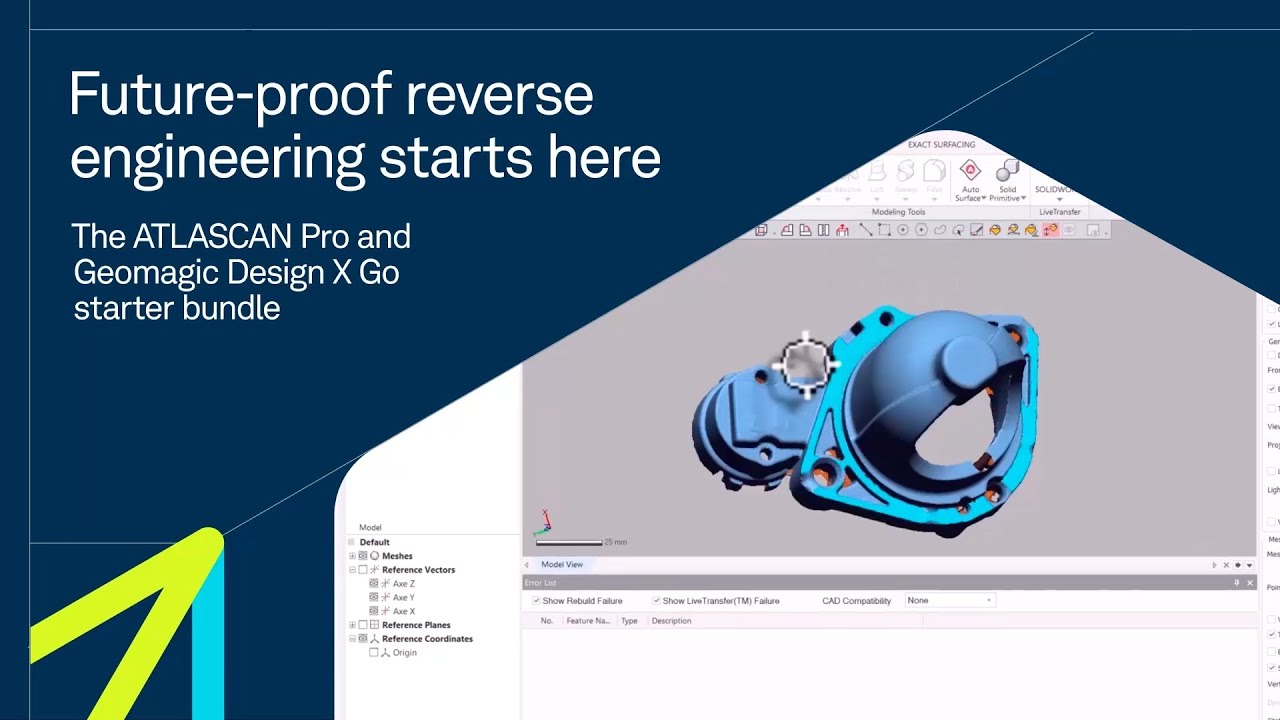 Future-proof your reverse engineering with ATLASCAN Pro and Geomagic Design X Go bundle