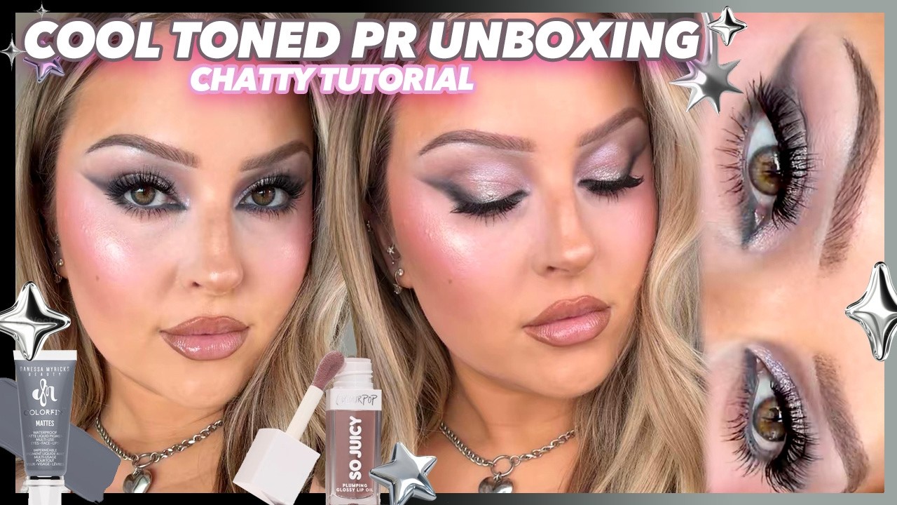 lets use some makeup PR packages 🩶 COOL TONED BADDIE MAKEUP