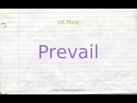 How to pronounce prevail