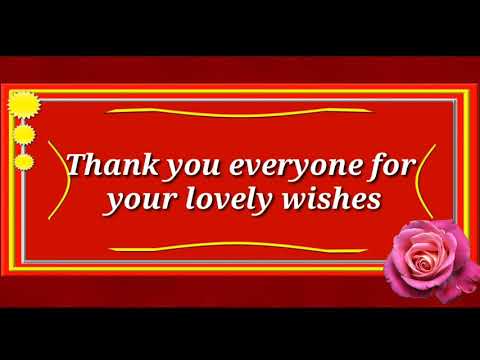 " Thank you " Status for replying Wishes || Whatsapp Status Video
