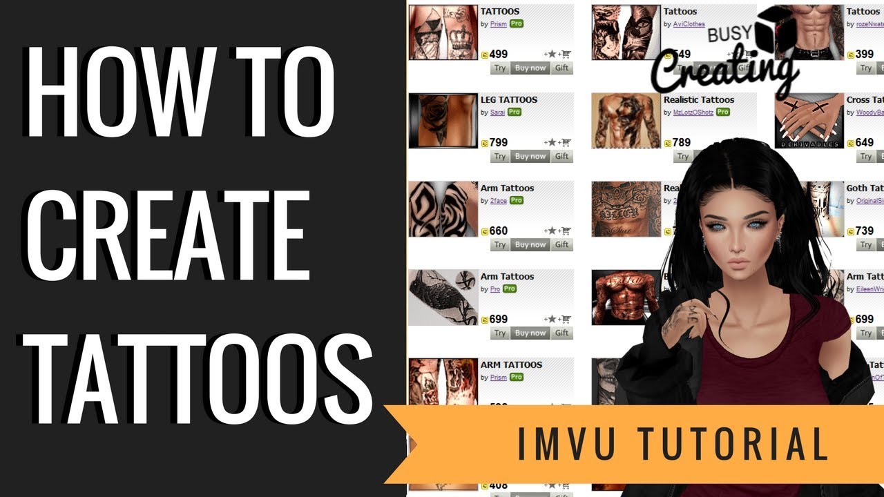 How to Make Tattoos | IMVU | 2017 |