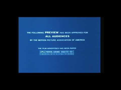 MPAA Preview Rating Screen (PG, 1981)