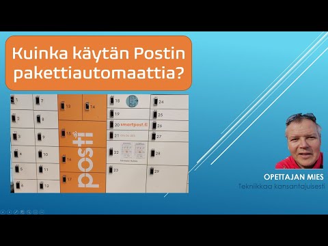 Miten noudan paketin Postin pakettiautomaatista?