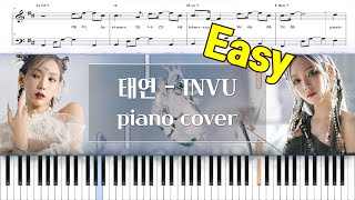 TAEYEON - INVU (Easy Version) by ChansMusic Sheet