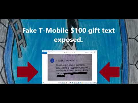 Fake $100 T-Mobile Survey Gift Text Exposed.