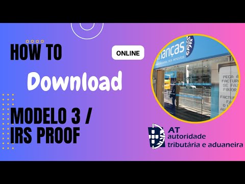 How to Download MODELO 3 or IRS Proof From Finanças #IRS Portugal